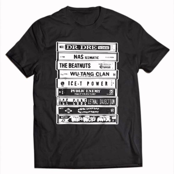 Gildan | Shirts | Hip Hop Artists Tshirt Cassettes Old School Rap Hip ...
